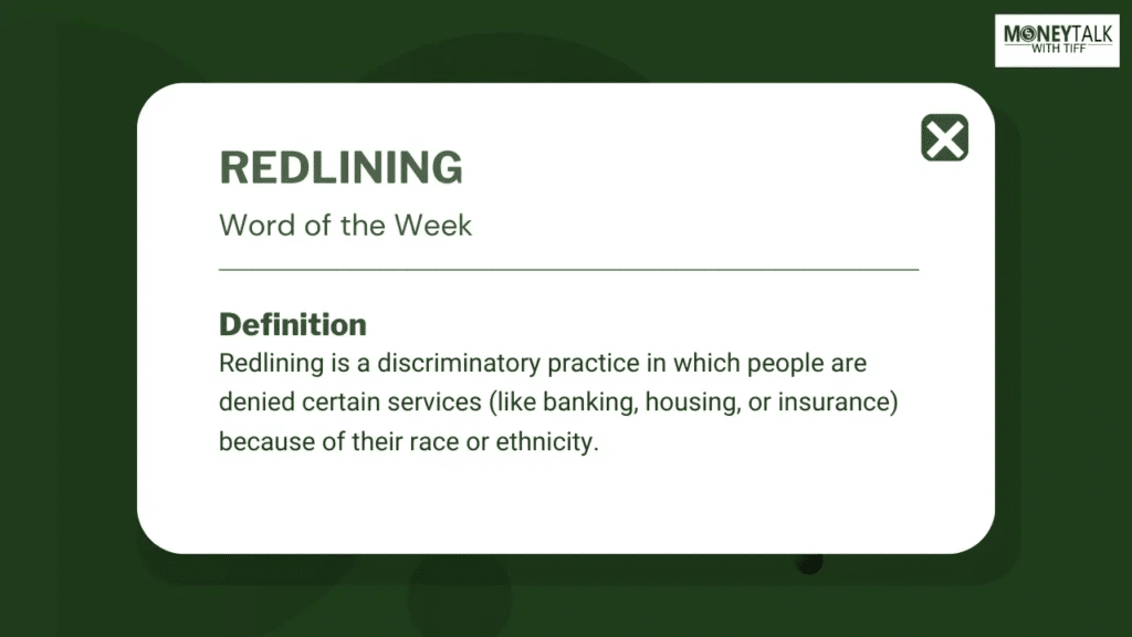 Redlining | Money Talk With Tiff